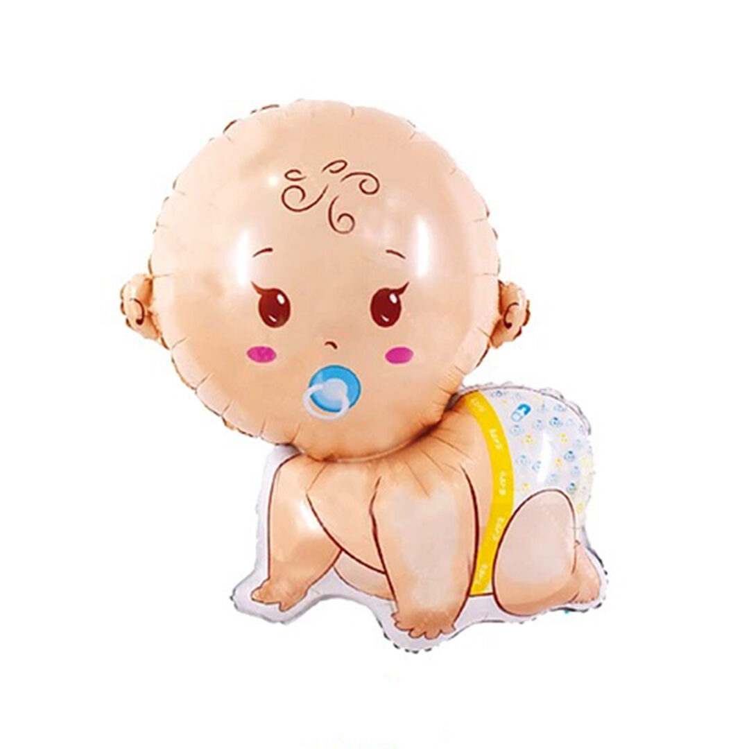 GLOBO METALIZADO BEBÉ 32 CM - Kingo Cotillon