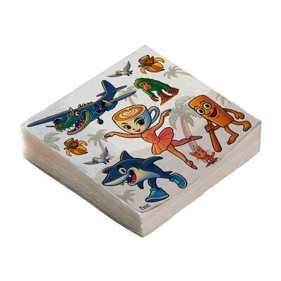 SERVILLETAS DOBLE HOJA PREMIUM BRAINROT - Kingo Cotillon