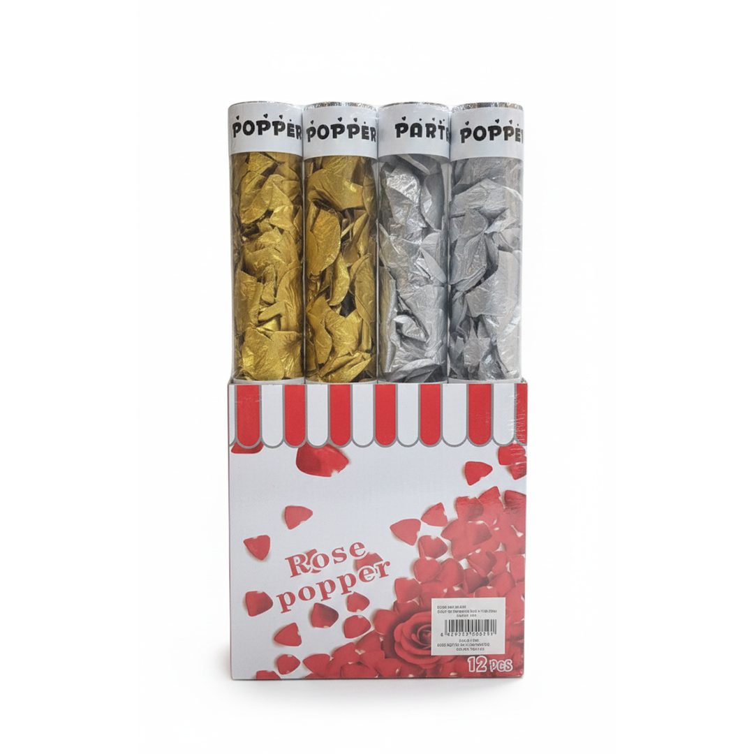 CAÑÓN LANZA PÉTALOS 40 CM/COLOR A ELECCIÓN - Kingo Cotillon