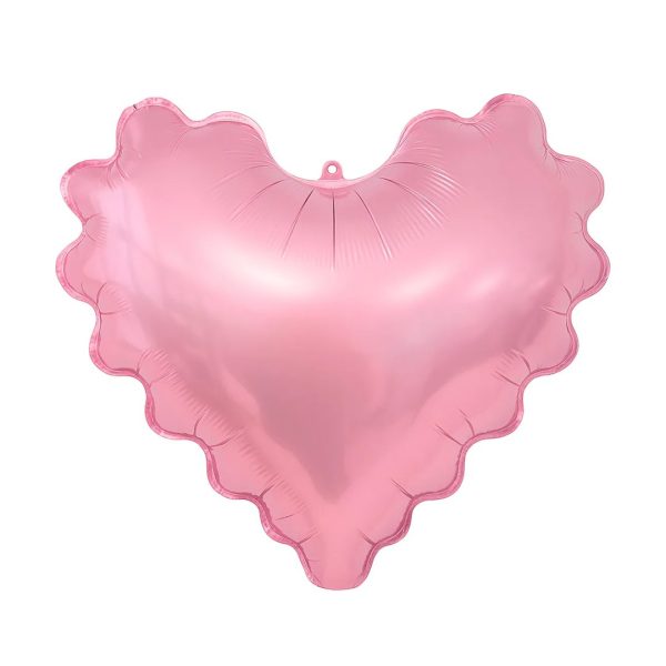 GLOBO CORAZÓN ONDULADO 45 CM/COLOR A ELECCIÓN - Kingo Cotillon